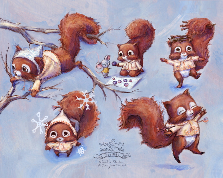 Jennifer_Stables_squirrel_poses_icb4_wk3 | Jenny Dale Designs